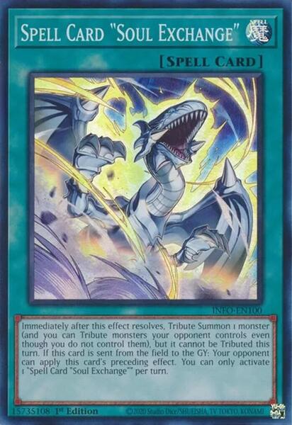 Spell Card "Soul Exchange" - The Infinite Forbidden - YuGiOh ...