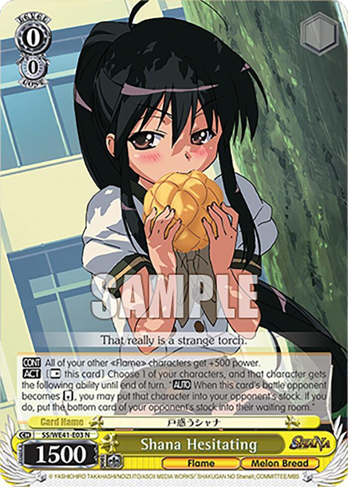 Shana Hesitating - Shakugan no Shana Premium Booster - Weiss Schwarz