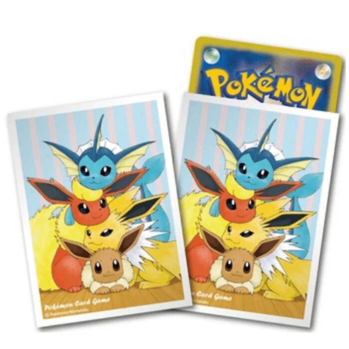 Pokemon TCG: Pokemon Center Japan Exclusive Card Sleeves - Friendly Eeveelutions (64-Pack ...