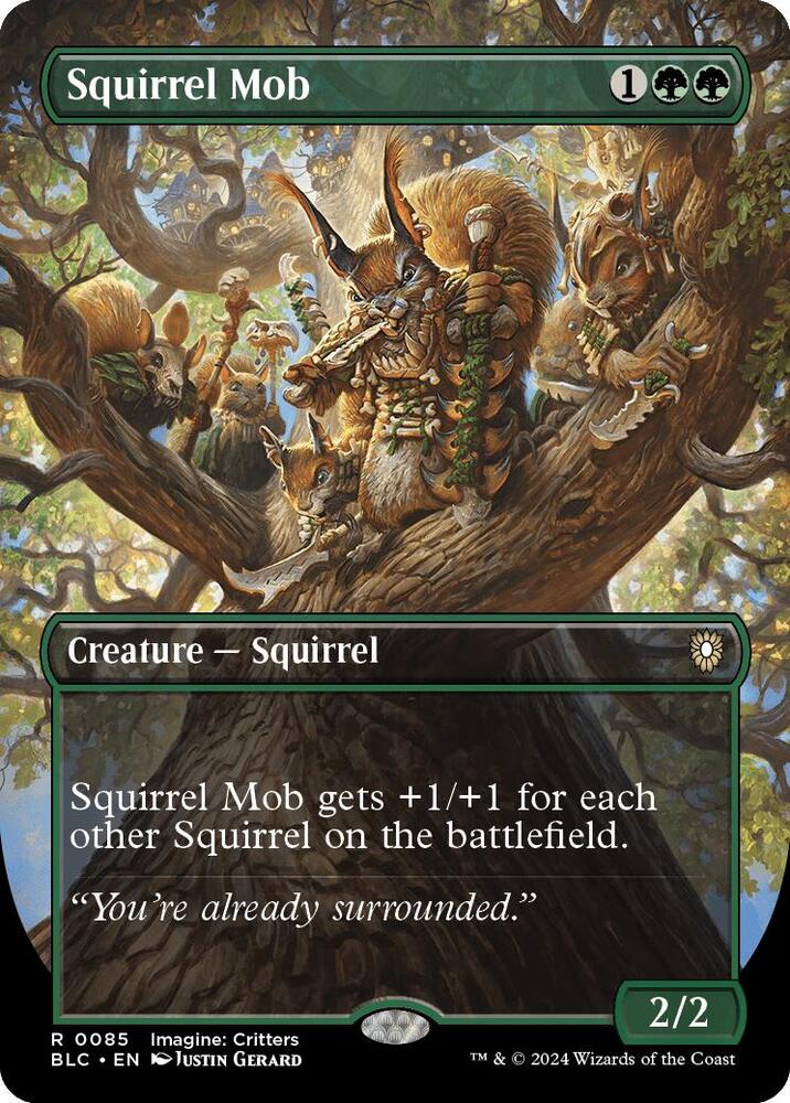 Squirrel Mob (Borderless) - Commander: Bloomburrow - Magic: The ...