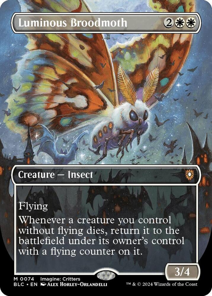 Luminous Broodmoth (Borderless) - Commander: Bloomburrow - Magic: The Gathering - TCGplayer.com