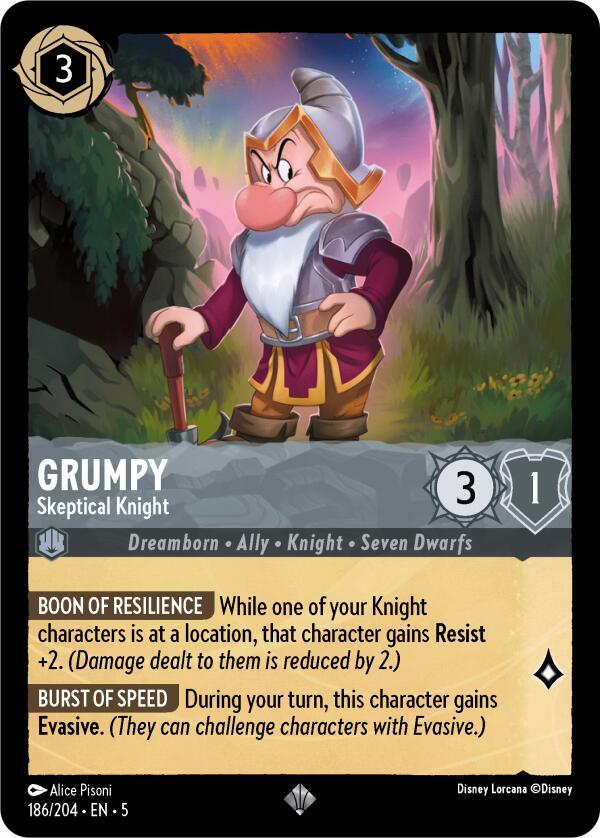 Grumpy - Skeptical Knight - Shimmering Skies - Disney Lorcana - TCGplayer.com