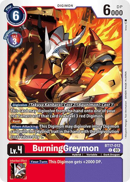 BurningGreymon - Secret Crisis - Digimon Card Game - TCGplayer.com