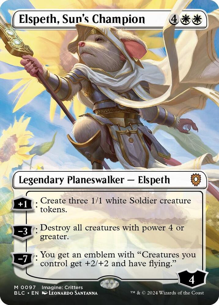 Elspeth, Sun's Champion (Borderless) - Commander: Bloomburrow - Magic: The Gathering - TCGplayer.com