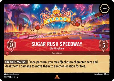 Sugar Rush Speedway - Starting Line - Shimmering Skies - Disney Lorcana ...
