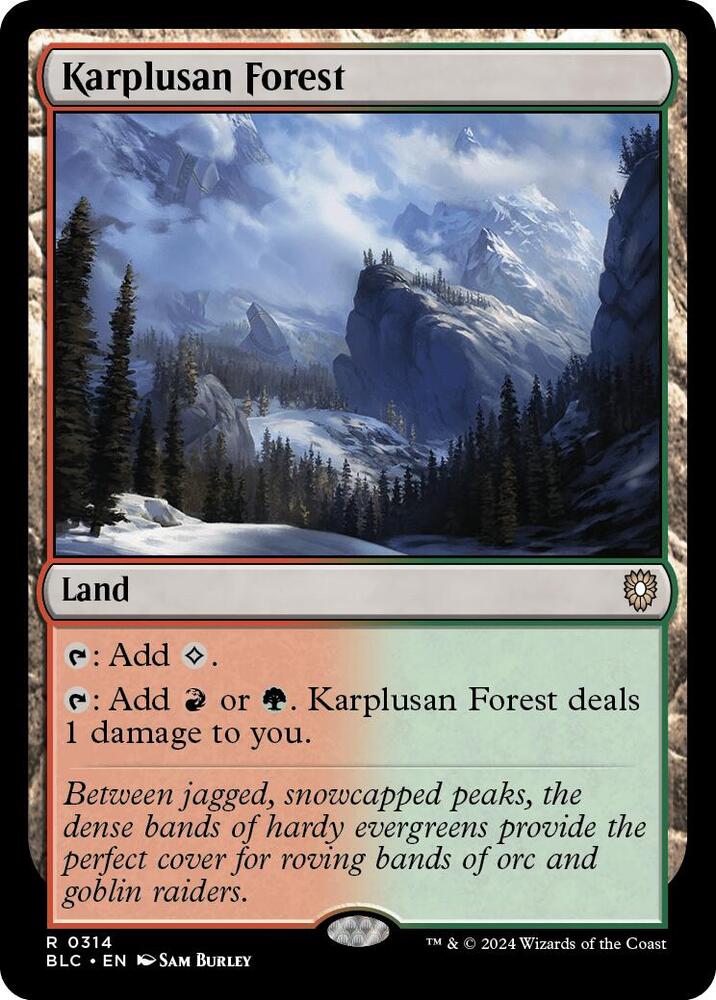 Karplusan Forest - Commander: Bloomburrow - Magic: The Gathering ...