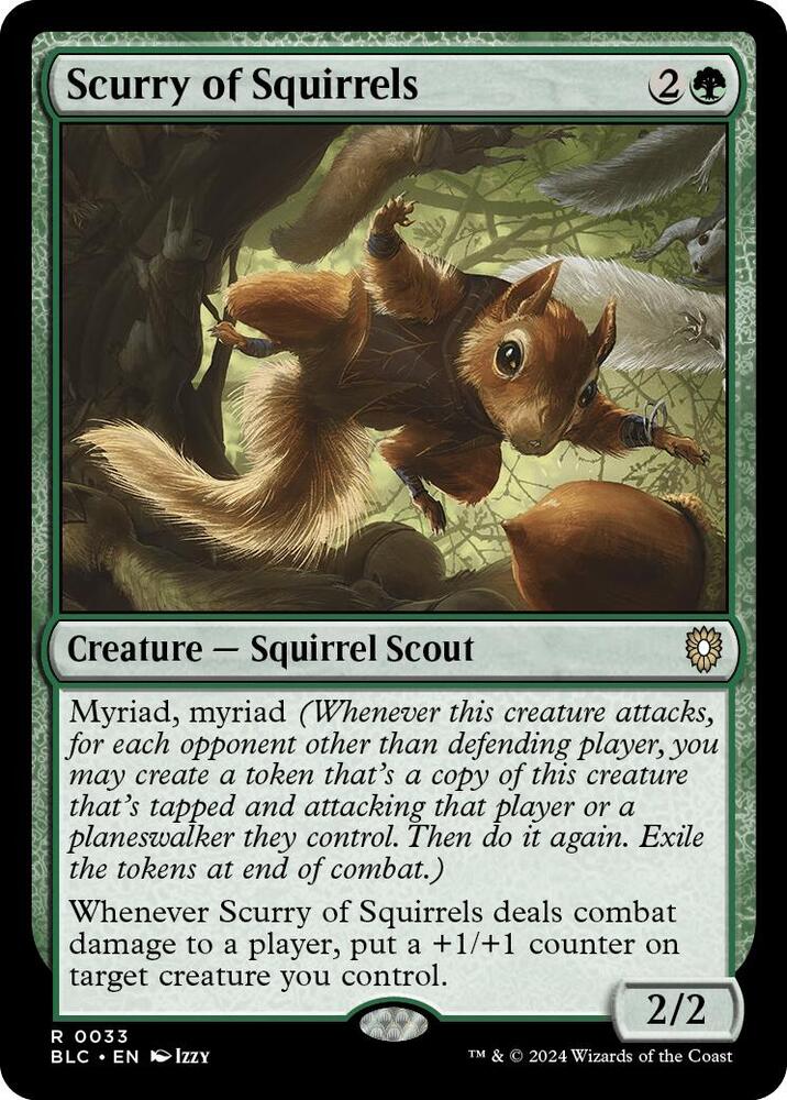 Scurry of Squirrels - Commander: Bloomburrow - Magic: The Gathering ...