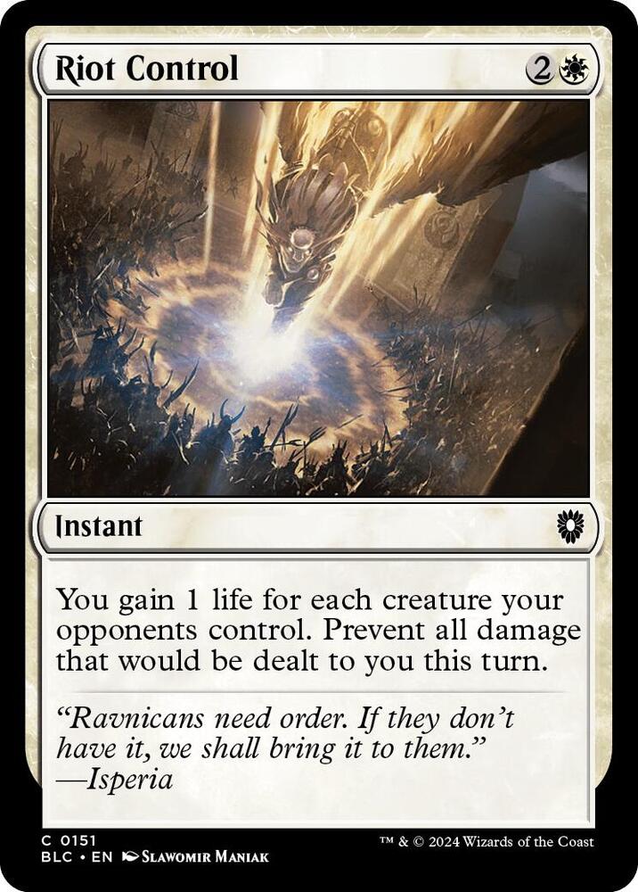Riot Control - Commander: Bloomburrow - Magic: The Gathering ...