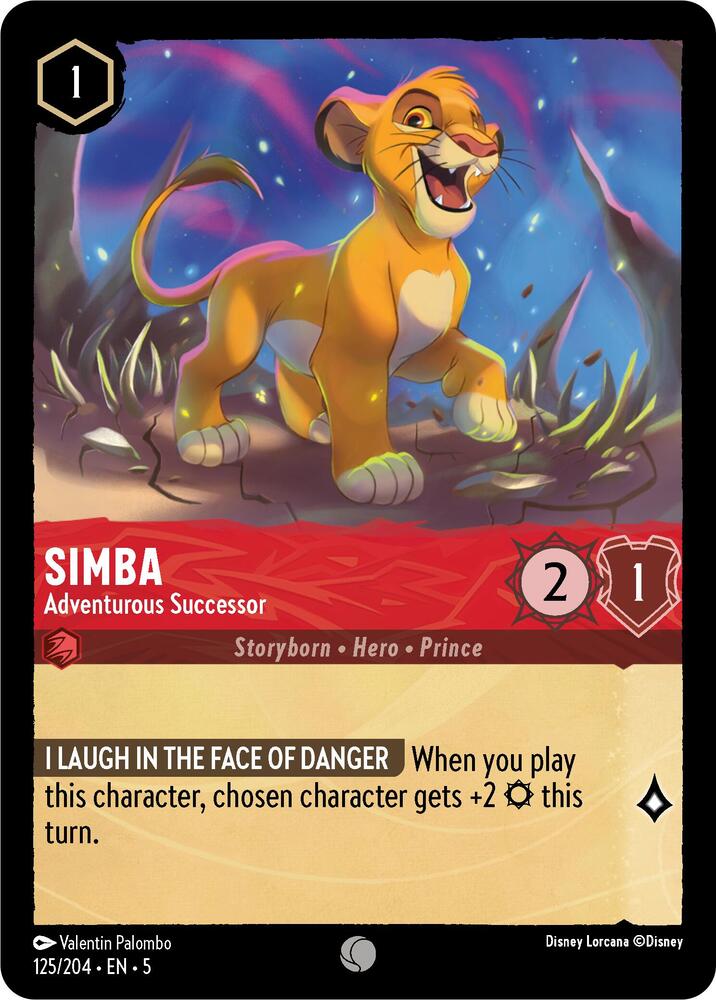 Simba - Adventurous Successor - Shimmering Skies - Disney Lorcana ...
