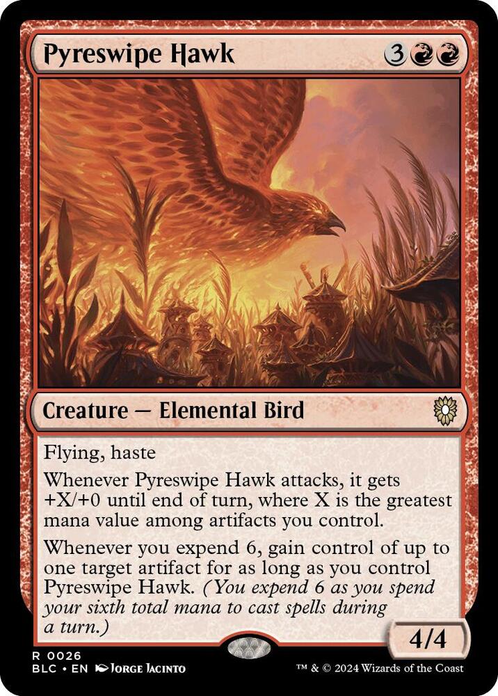 Pyreswipe Hawk - Commander: Bloomburrow - Magic: The Gathering ...
