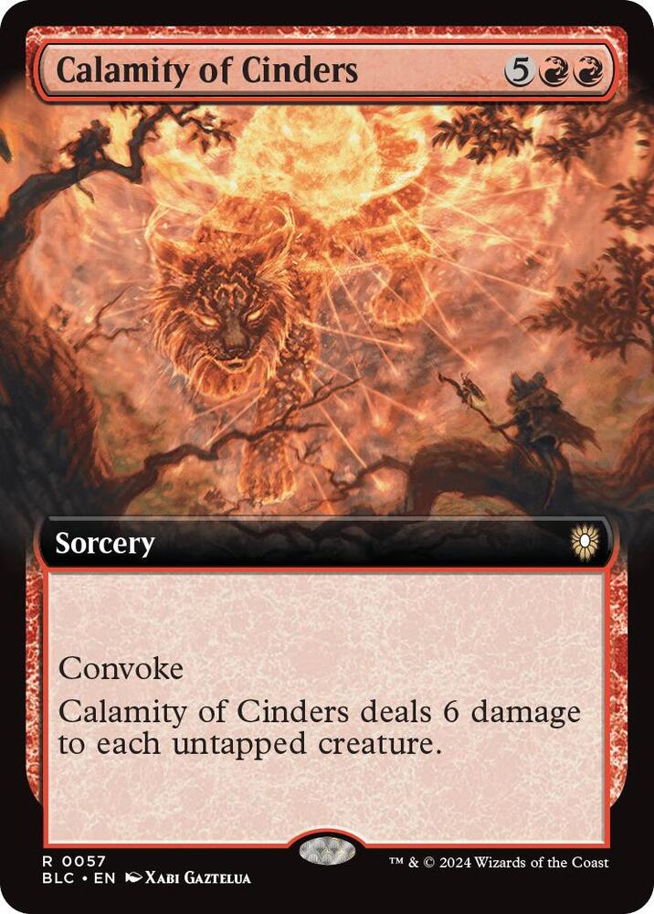 Calamity of Cinders (Extended Art) - Commander: Bloomburrow - Magic ...