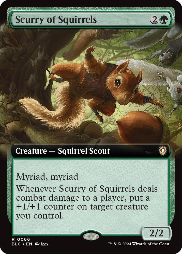 Scurry of Squirrels (Extended Art) - Commander: Bloomburrow - Magic ...