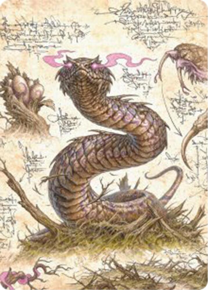 Rottenmouth Viper Art Card - Art Series: Bloomburrow - Magic: The ...