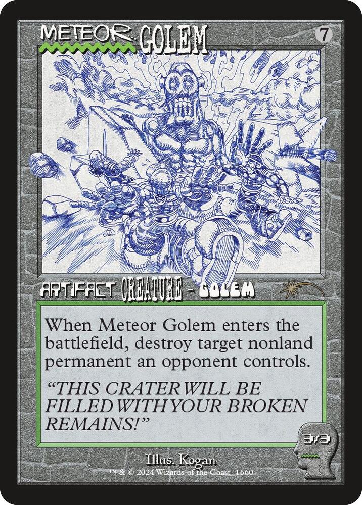 Meteor Golem (1660) - Secret Lair Drop Series - Magic: The Gathering ...