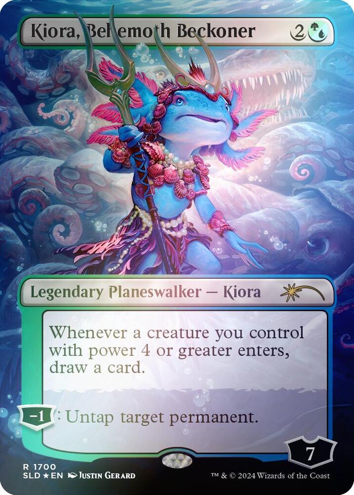 Kiora, Behemoth Beckoner (Rainbow Foil) - Secret Lair Drop Series ...