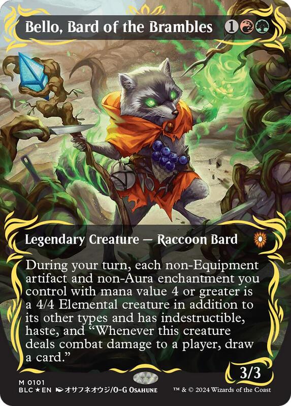 Bello, Bard of the Brambles (Borderless) (Raised Foil) - Commander ...