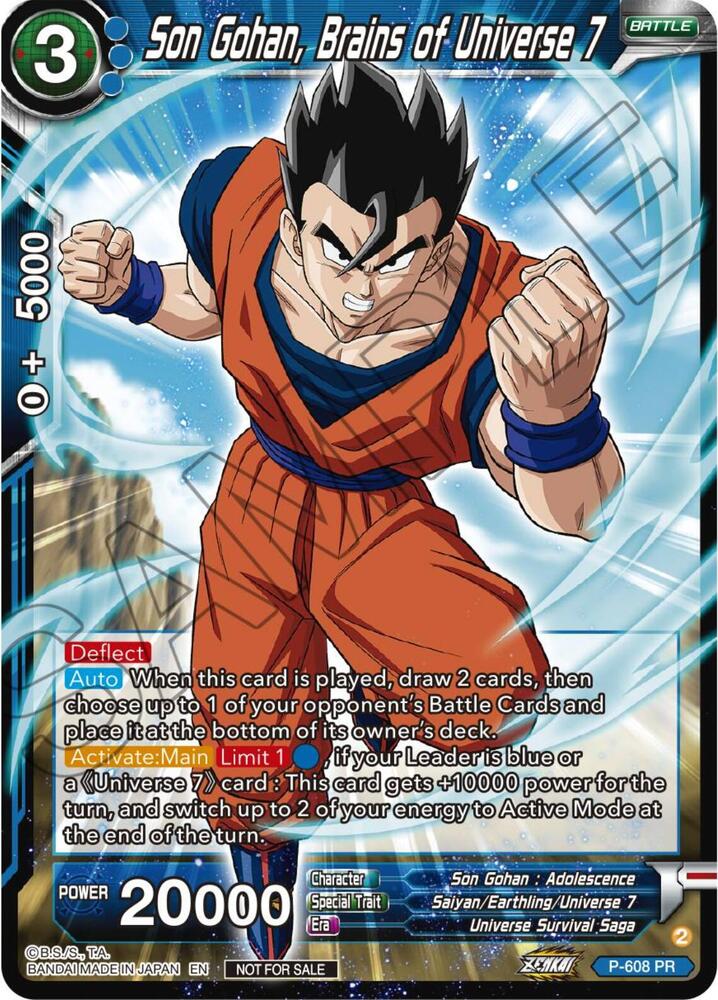 Son Gohan, Brains of Universe 7 (Zenkai Series Tournament Pack Vol.8 ...