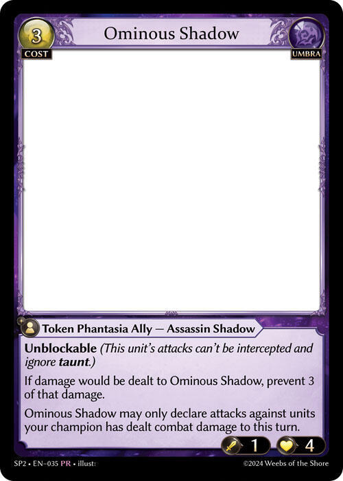 Ominous Shadow - Supporter Pack 2 - Grand Archive TCG - TCGplayer.com