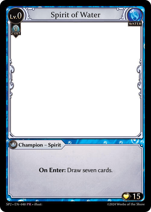 Spirit of Water - Supporter Pack 2 - Grand Archive TCG