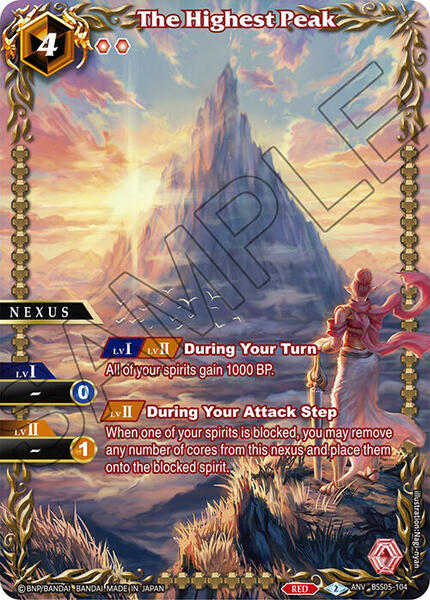 The Highest Peak (Box Topper) - Battle Spirits Saga Promo Cards ...
