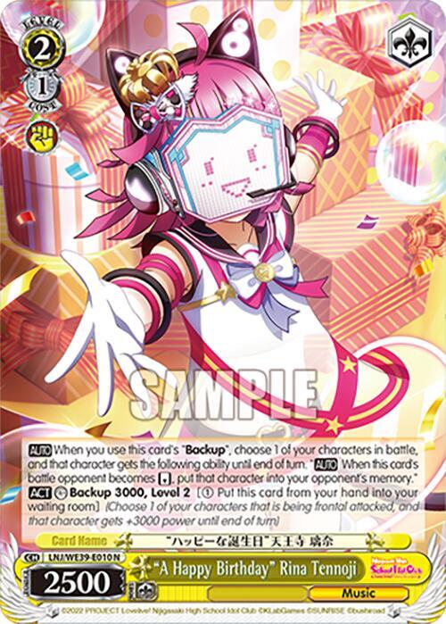 "A Happy Birthday" Rina Tennoji - Love Live! School Idol Festival ...