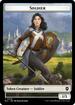 Human // Soldier Double-Sided Token - Commander: Bloomburrow - Magic: The Gathering