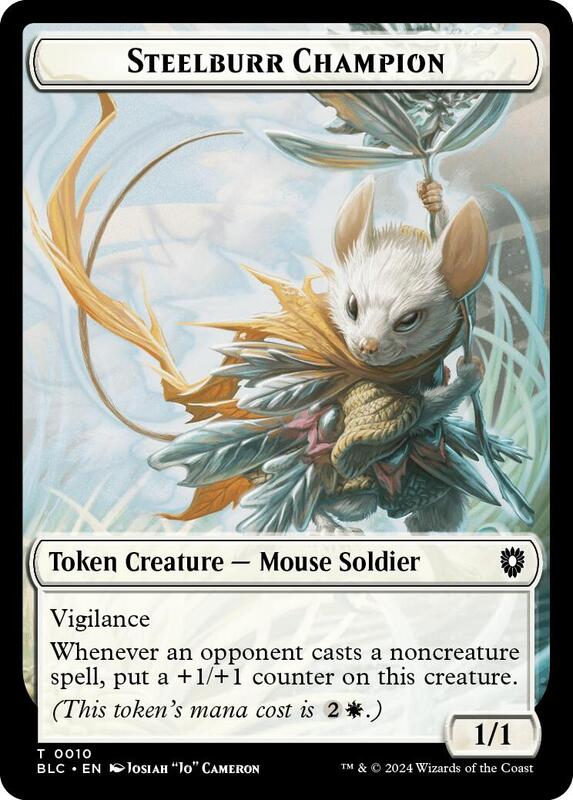 Steelburr Champion // Squid Double-Sided Token - Commander: Bloomburrow ...