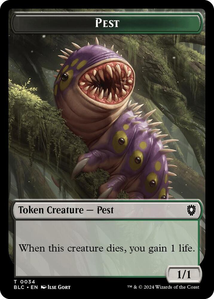 Pest // Shapeshifter Double-Sided Token - Commander: Bloomburrow ...