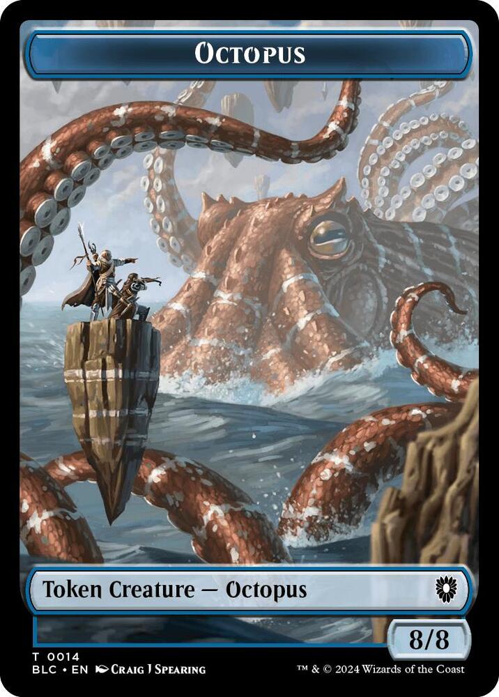 Octopus // Rabbit Double-Sided Token - Commander: Bloomburrow - Magic ...