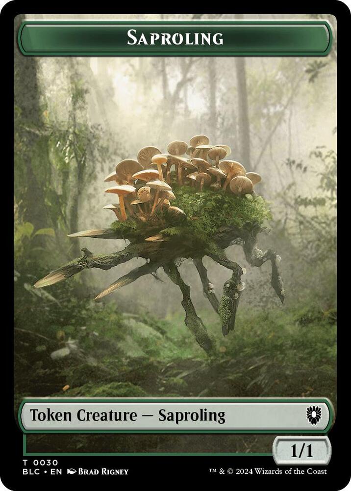 Saproling // Treasure Double-Sided Token - Commander: Bloomburrow ...