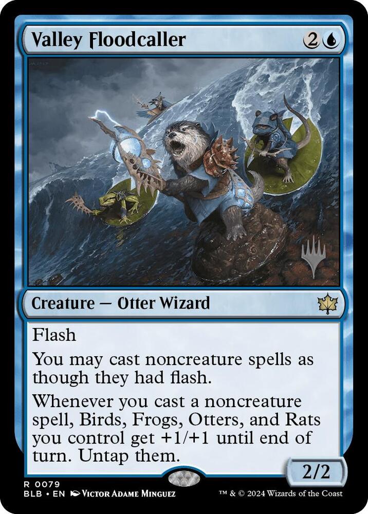 Valley Floodcaller - Promo Pack: Bloomburrow - Magic: The Gathering ...