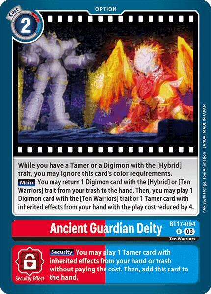Ancient Guardian Deity - Secret Crisis - Digimon Card Game - TCGplayer.com