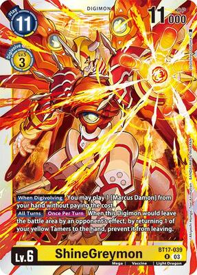 ShineGreymon - Secret Crisis - Digimon Card Game