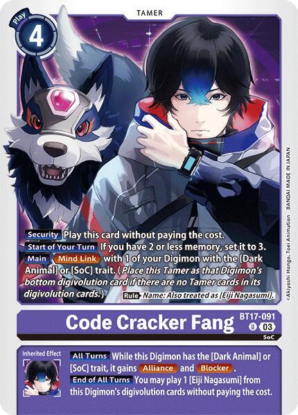 Code Cracker Fang - Secret Crisis - Digimon Card Game