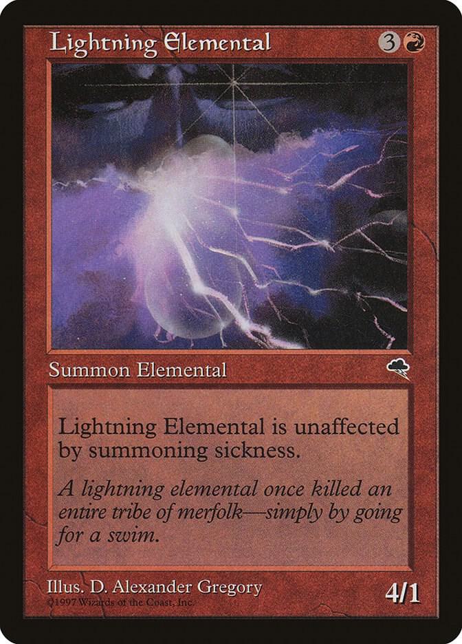 Lightning Elemental - Tempest - Magic: The Gathering - TCGplayer.com