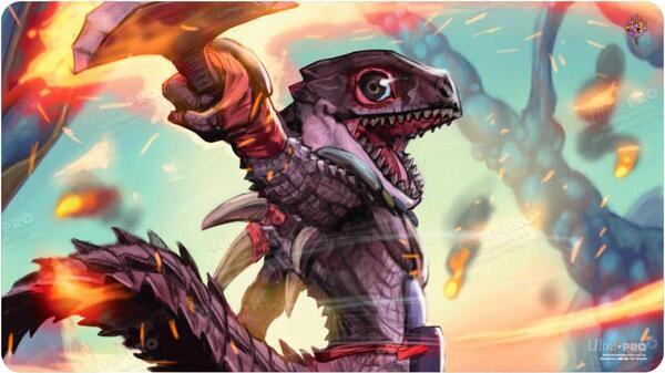 Bloomburrow Playmat for Magic: The Gathering - Gev, Scaled Scorch - Ultra Pro Playmats ...