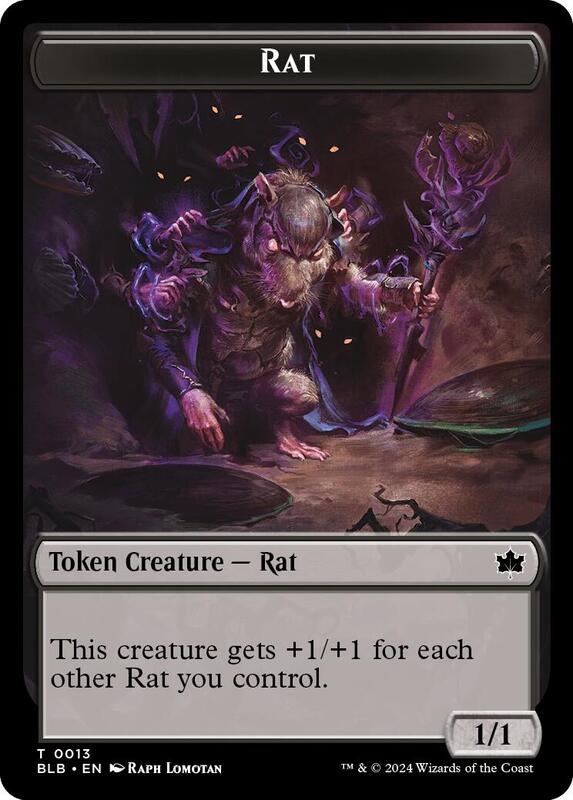 Rat Token - Bloomburrow - Magic: The Gathering - TCGplayer.com
