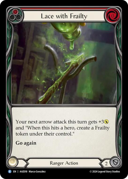 Lace with Frailty - Armory Deck: Azalea - Flesh and Blood TCG