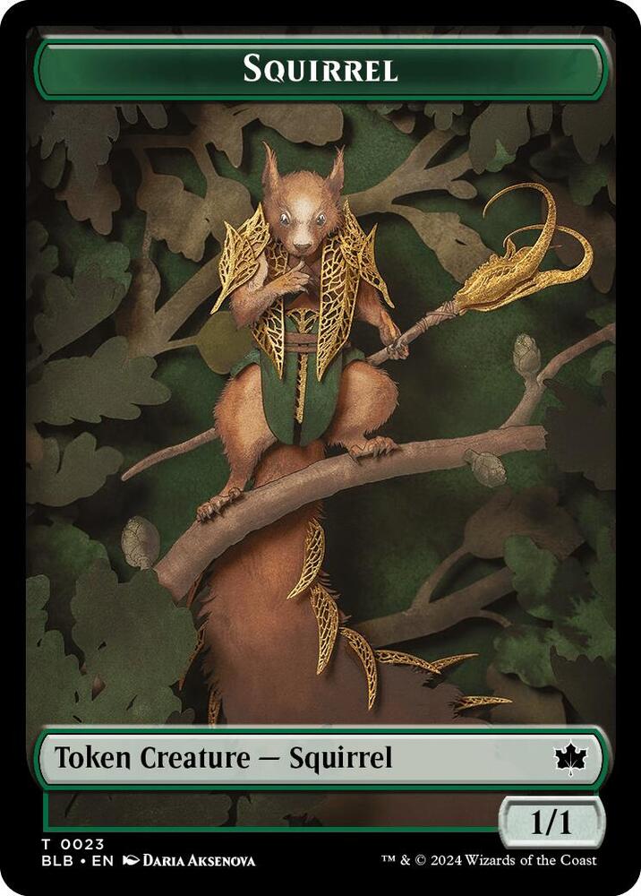 Squirrel // Starscape Cleric Double-Sided Token - Bloomburrow - Magic ...