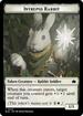 Wall // Intrepid Rabbit Double-Sided Token - Bloomburrow - Magic: The ...