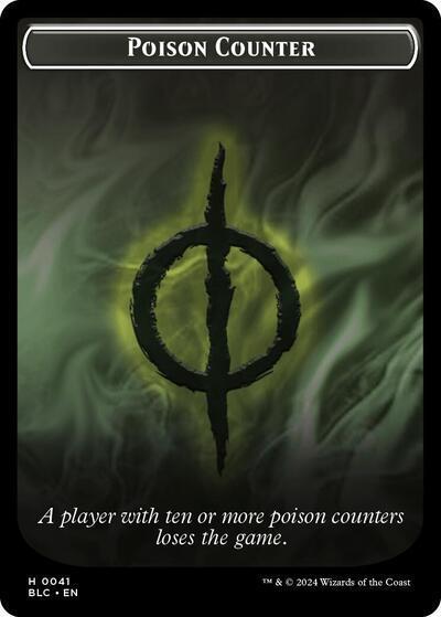 Poison Counter // Rabbit Double-Sided Token - Commander: Bloomburrow ...