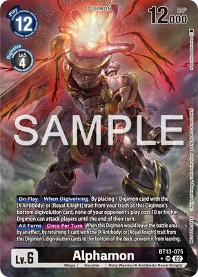 Alphamon (Pre-Release Tournament Winner Card) - Secret Crisis Pre ...