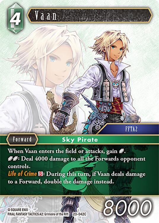 Vaan - Hidden Trials - Final Fantasy TCG
