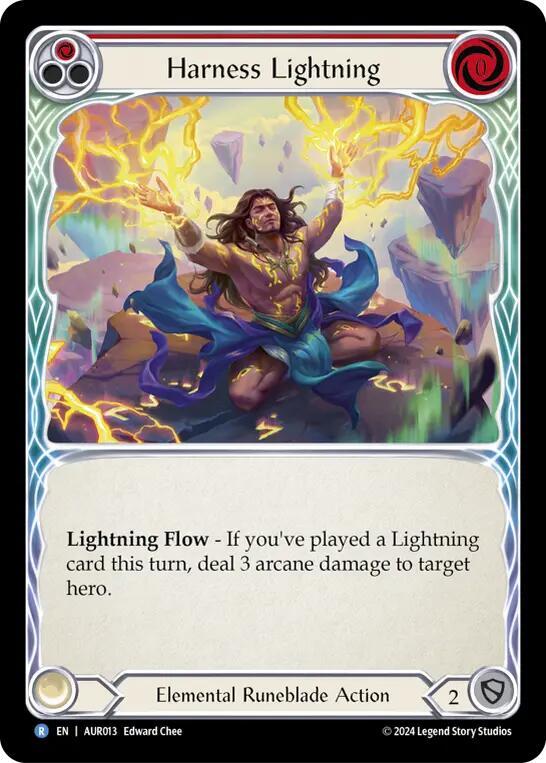 Harness Lightning (Red) - 1st Strike - Flesh and Blood TCG