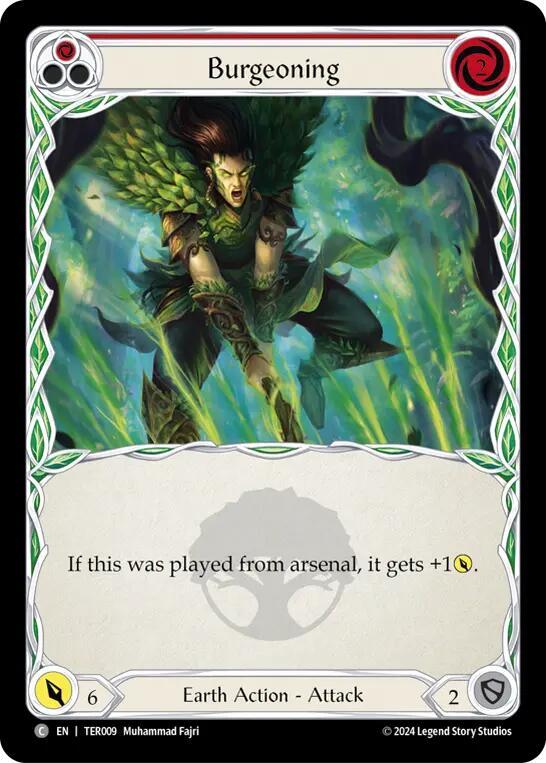 Burgeoning (Red) - 1st Strike - Flesh and Blood TCG - TCGplayer.com