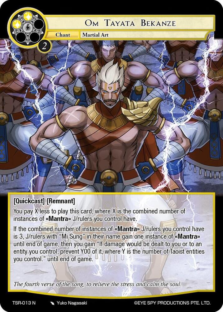 Om Tayata Bekanze - The Battle at the Sacred Ruins - Force of Will ...