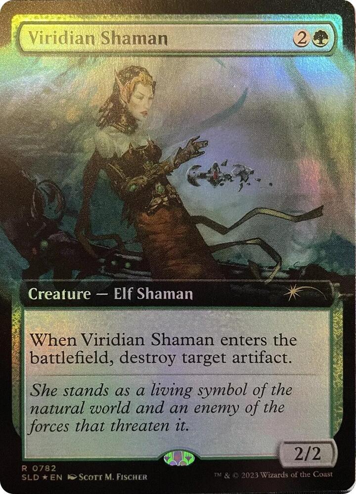 Viridian Shaman (Extended Art) - Secret Lair Drop Series - Magic: The ...