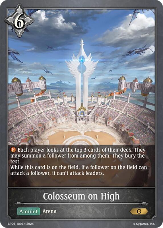 Colosseum on High - BP06: Paragons of the Colosseum - Shadowverse: Evolve