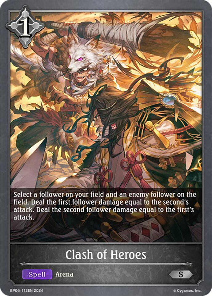 Clash of Heroes - BP06: Paragons of the Colosseum - Shadowverse: Evolve - TCGplayer.com