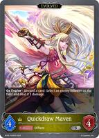 Quickdraw Maven (Evolved) - P09EN (Foil) - BP06: Paragons of the Colosseum - Shadowverse: Evolve